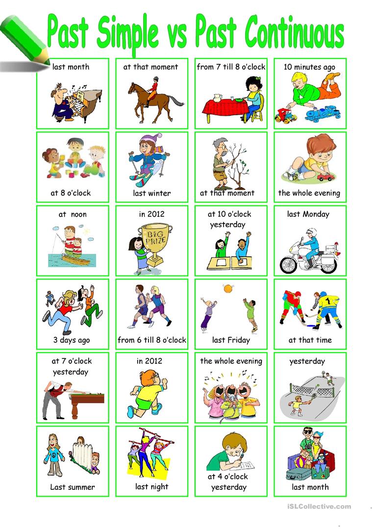Test Engleski Jezik esti Razred Past Simple VS Past Continuous