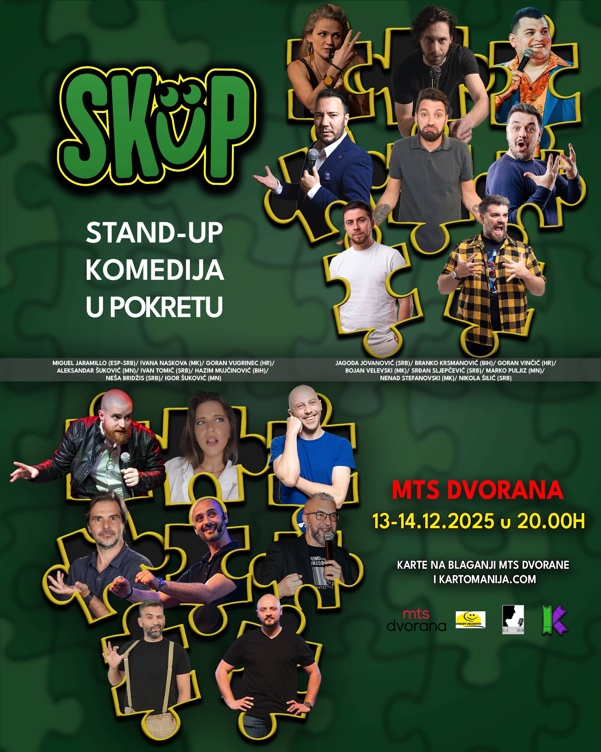 NAJVEĆI REGIONALNI FESTIVAL STAND UP KOMEDIJE - SKUP 13. I 14. DECEMBRA ...